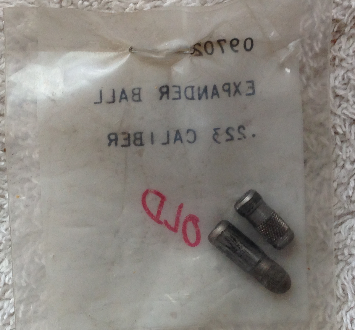 Expander Ball .223 Caliber Rcbs 09702 2 In Package Marked Old / 0509-3 ...