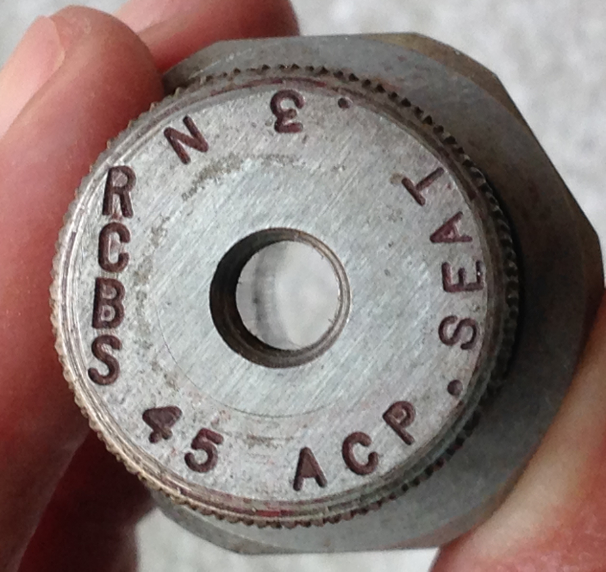 Rcbs .45 Acp Seater Die 3n - Reloading Tool Equipment / 0602-3 .45 Acp ...