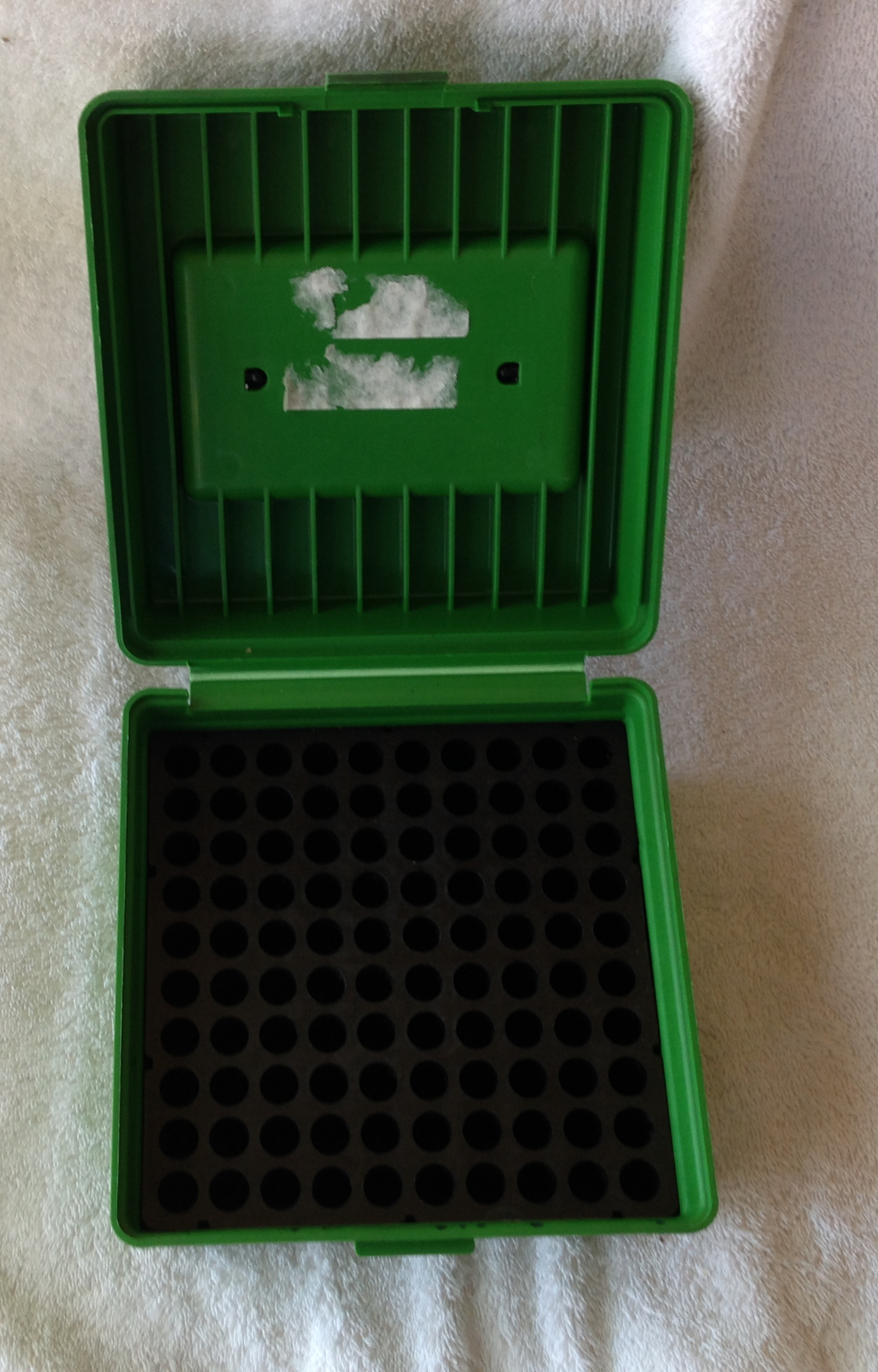 Mtm Case-Gard R 100 R100 Ammo Box Green Used With Black Handle Holds ...