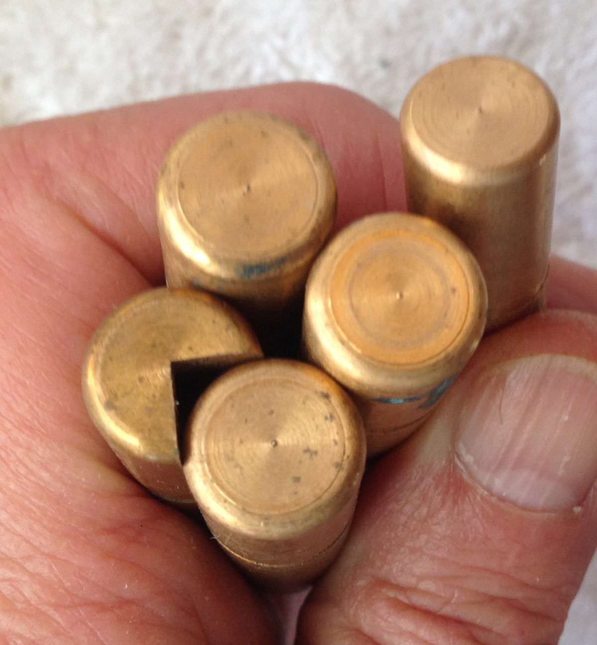 In Process Inspection Samples Of Jackets For Speer Rifle Bullets Some ...