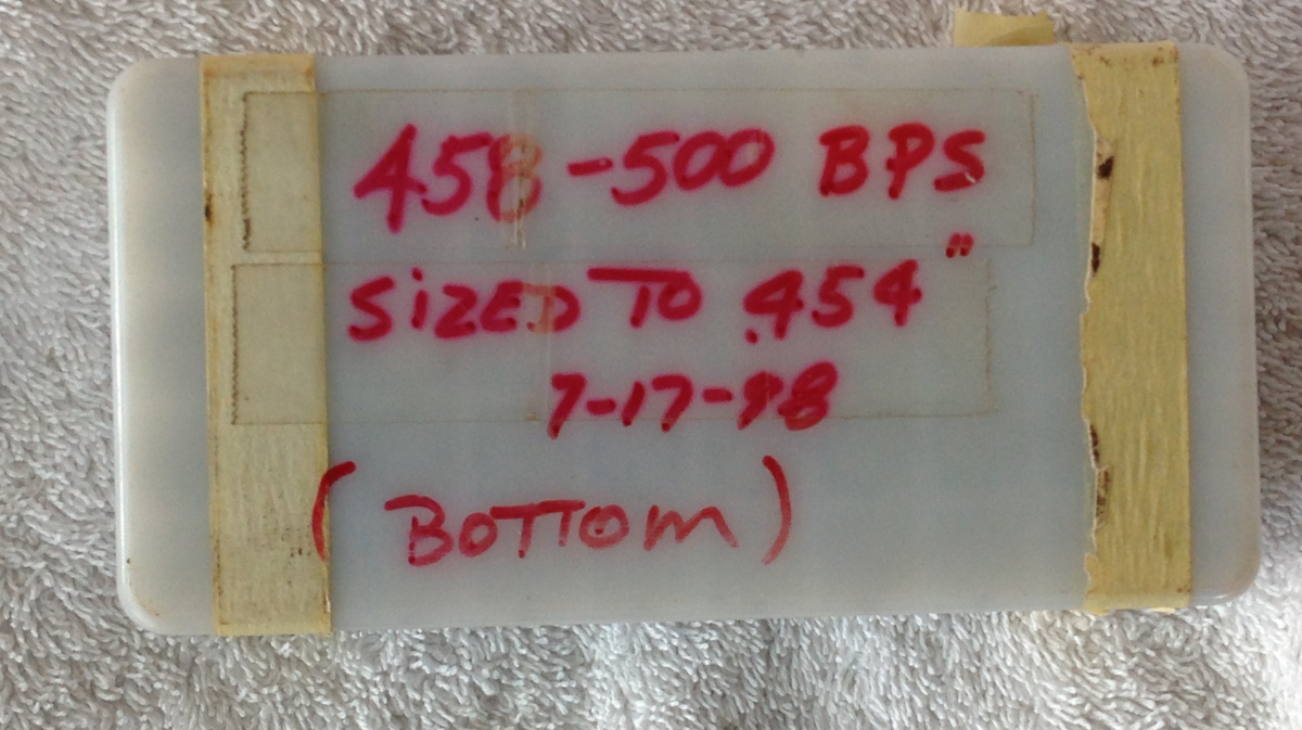 45 Caliber .456 Diameter 478 Grain Plain Base Cast Lead Bullets 49 ...