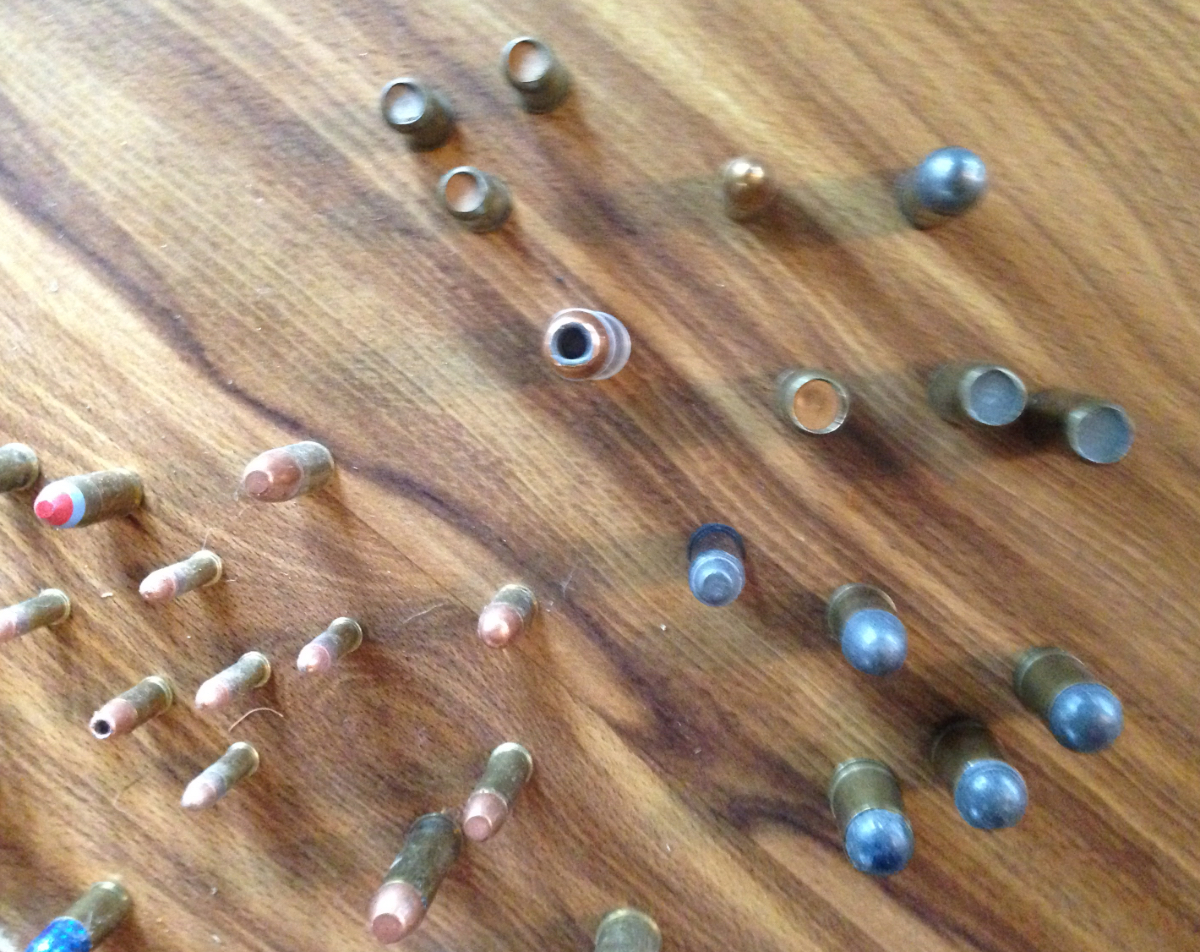 VARIETY PACK OF COLLECTIBLE HANDGUN AMMUNITION AMMO 67 count / 1103-3 ...