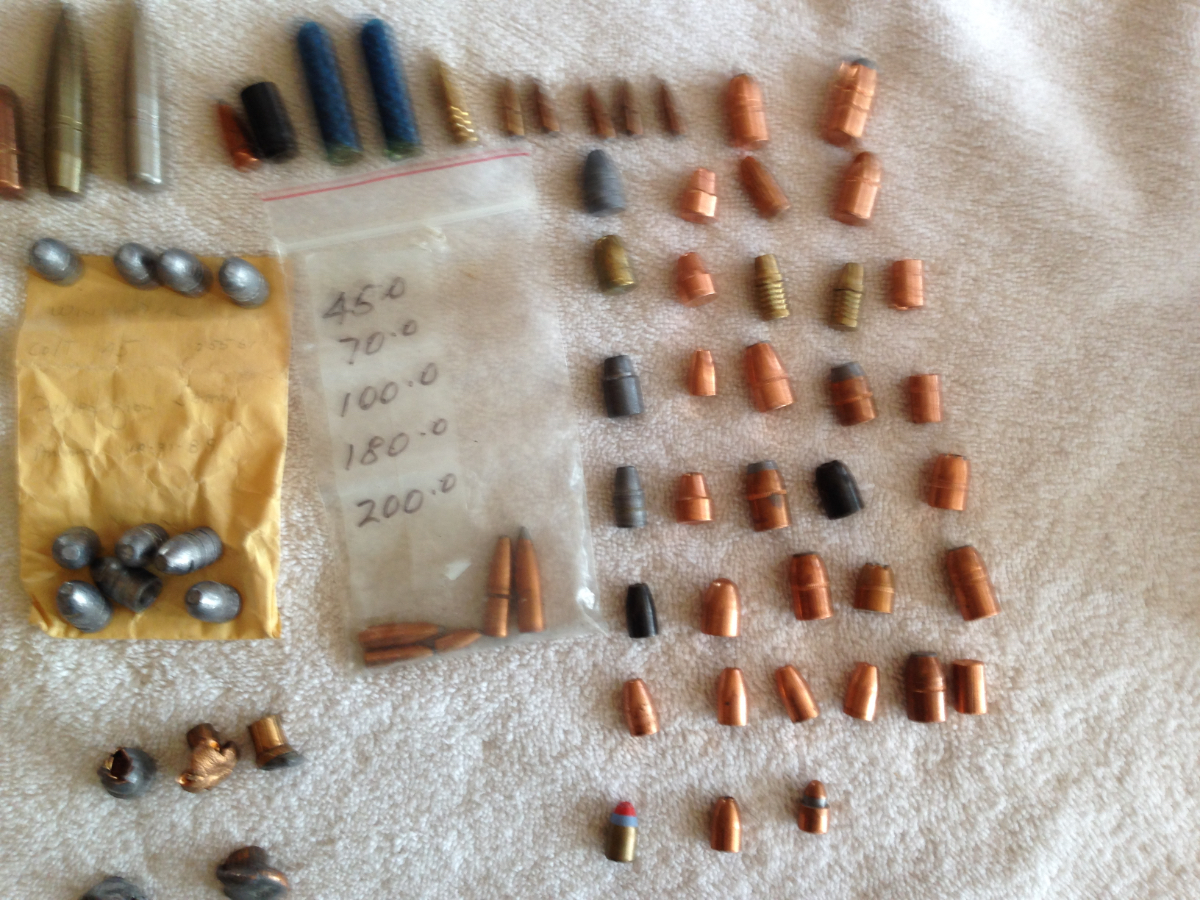 Mixed Bag Of 95 Bullets Variety Pack 50 Bmg Down To 22 Rifle & Handgun ...