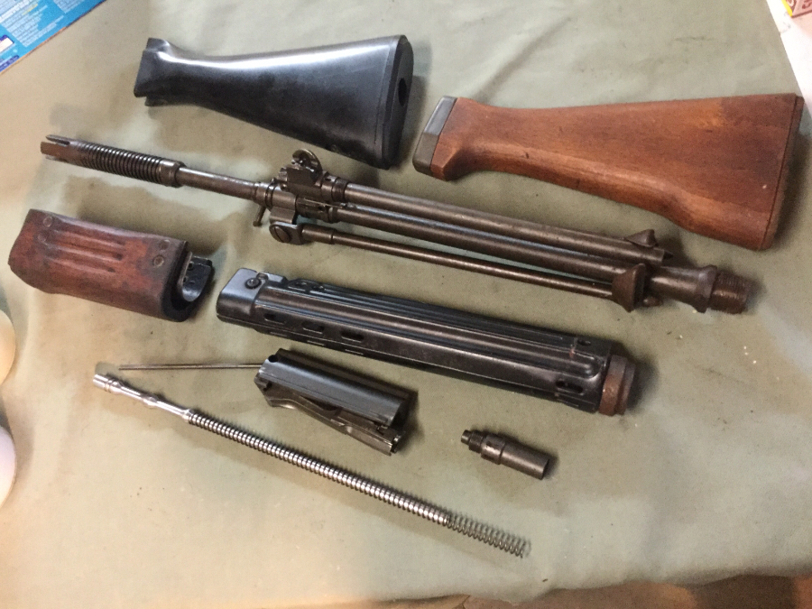 FN FAL Assorted Parts Bipod, Stock, Bolt