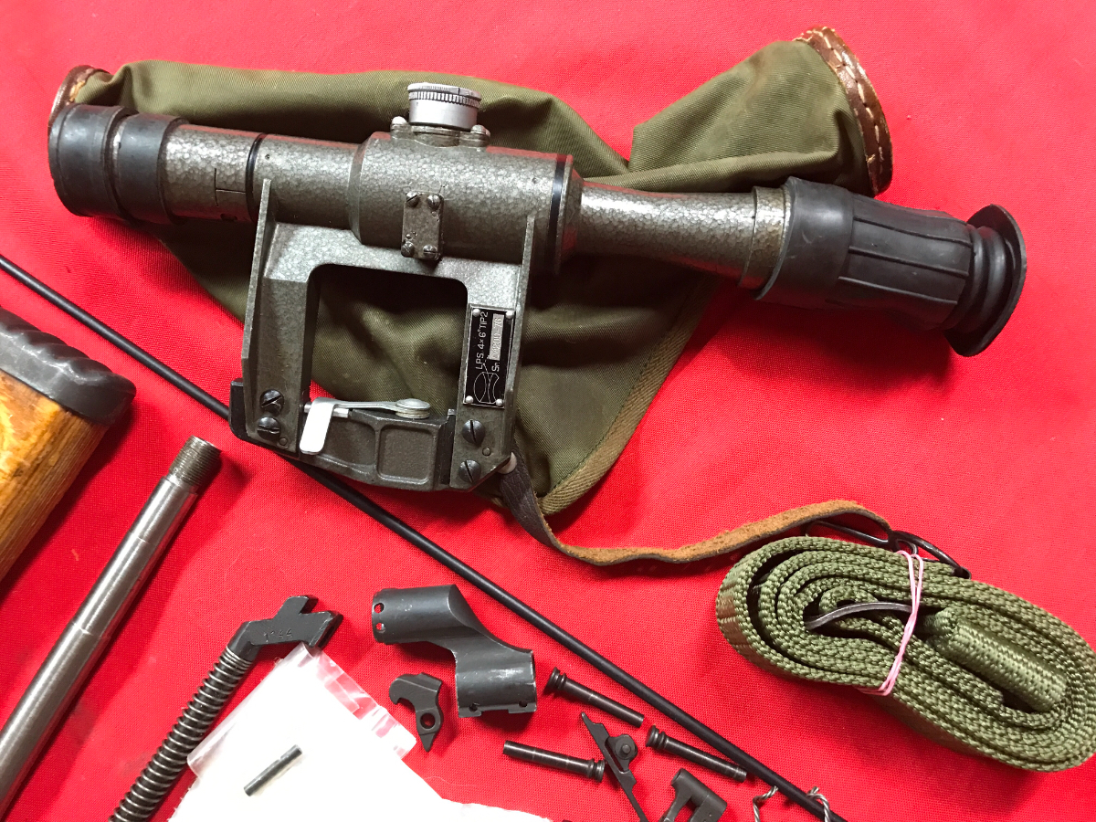 - Romanian FPK Dragunov PSL Receiver & Parts Kit w/ Scope & 2 mags ...