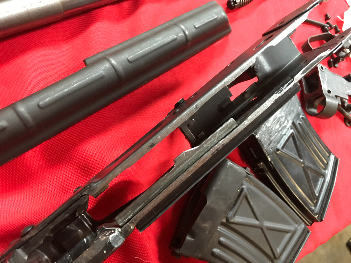 Romanian Fpk Dragunov Psl Receiver & Parts Kit W/ Scope & 2 Mags For ...