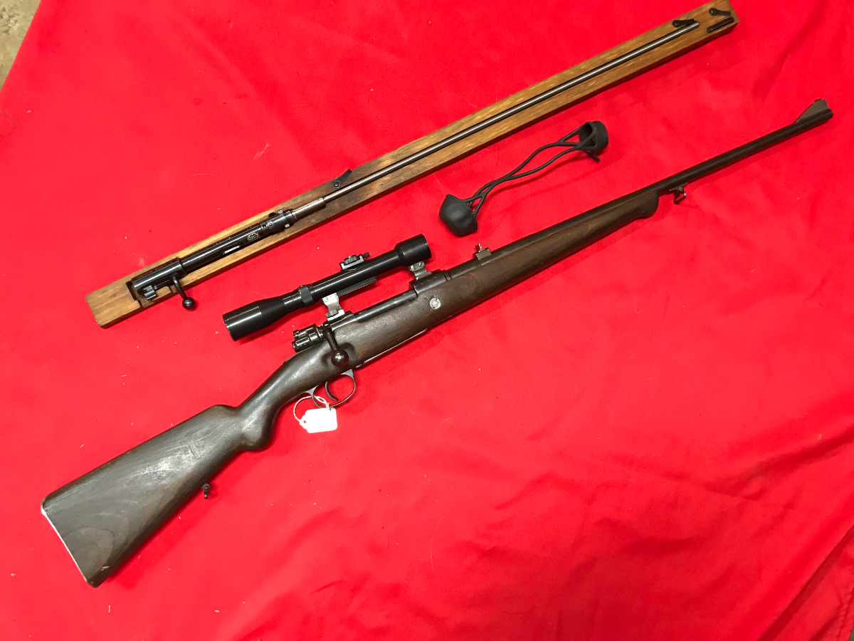 - MAUSER GERMAN K98 SPORTER CLAW MOUNT SNIPER W/ 22L CONVERSION KIT ...