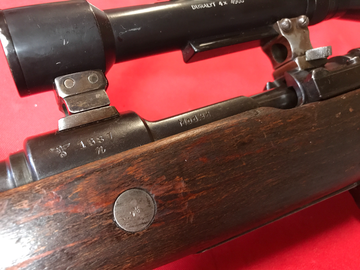 - MAUSER GERMAN K98 SPORTER CLAW MOUNT SNIPER W/ 22L CONVERSION KIT ...