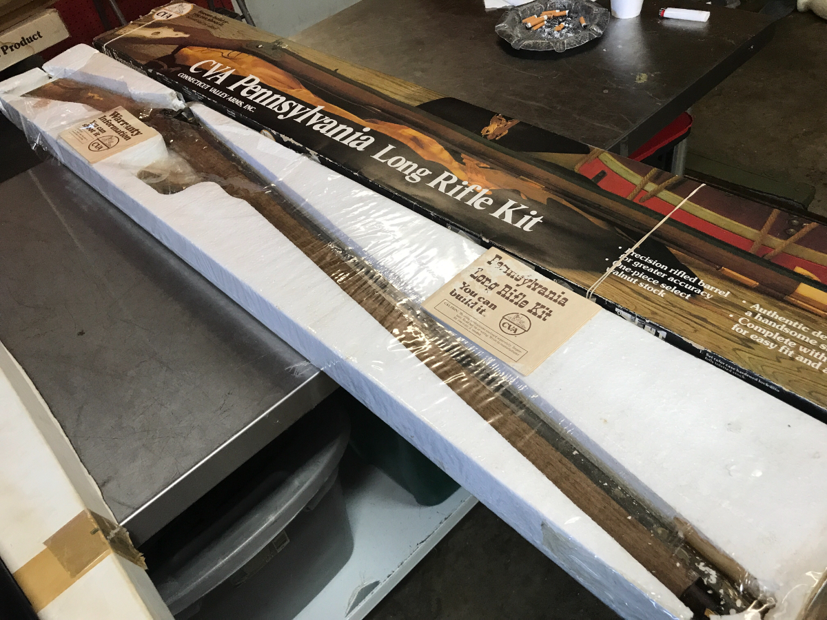 Cva Pennsylvania Long Rifle Kit Vintage Black Powder .50 Cal For Sale ...