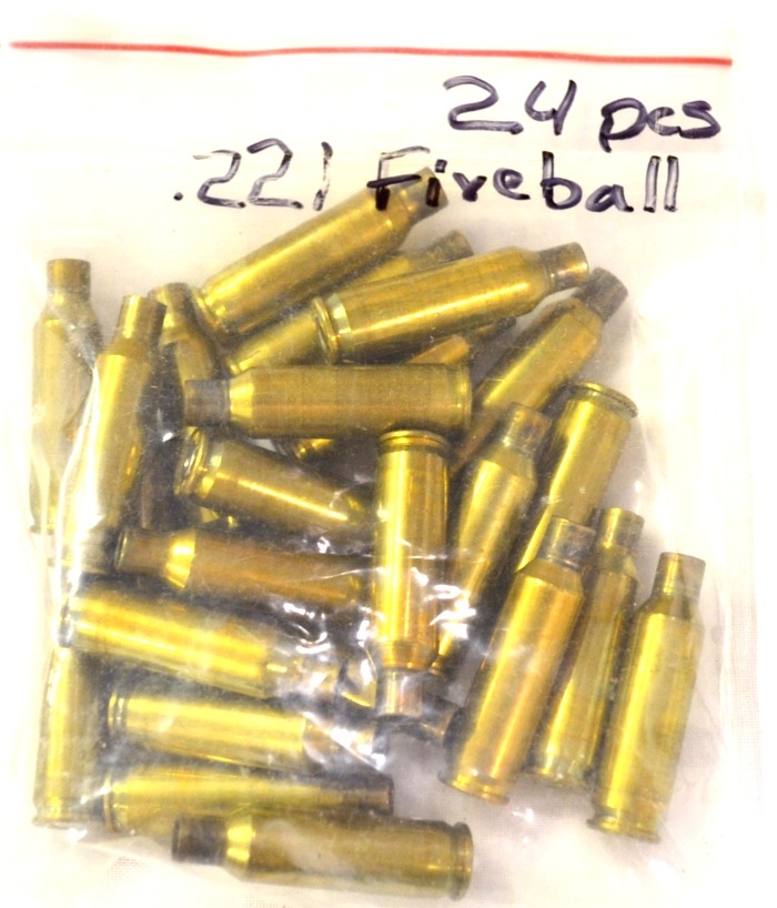 .221 Fireball Fired Brass, Mixed Hs, 24 Pcs .221 Fireball For Sale at ...