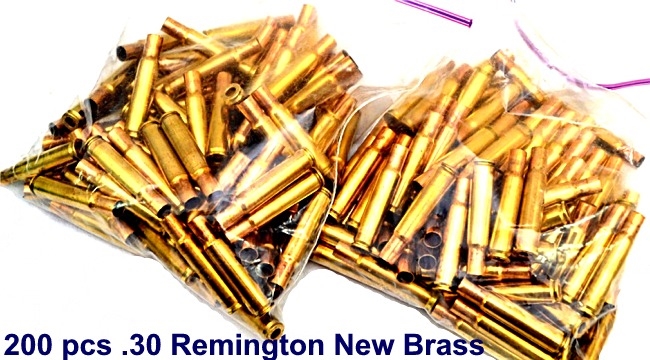 .30 Remington New Unprimed Brass (Rp), 200 Pcs. Reduced .30 Remington ...