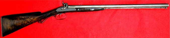 Antique Victorian Double Octagonal Barreled .65 Cal. Rifle For Sale at ...