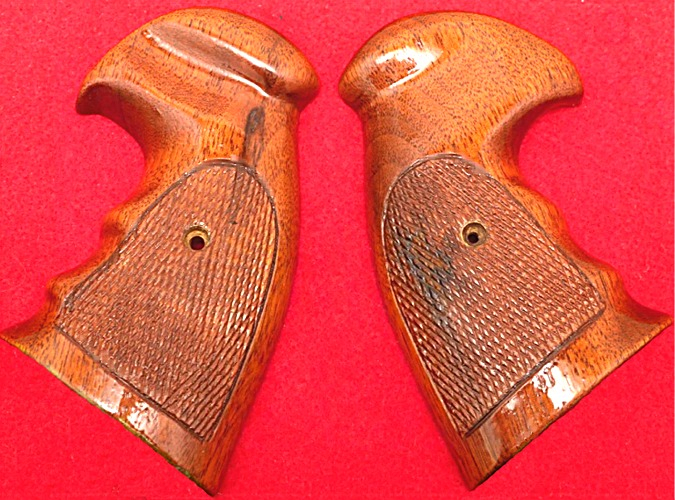 Colt Revolver Vintage Jay Scott Custom Made Gun Grips, #330 Checkered ...