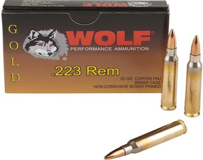 Wolf Ammunition 1000 Rnds. Wolf Gold .223 Remington 55 Gr. Fmj .223 Rem ...