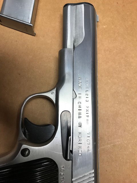 213 Tokarev Hard Chrome 9mm Pistol w/Holster Matching Mag Norinco 9mm ...