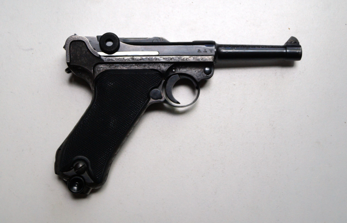41 Byf (Mauser) Black Widow Nazi German Luger Rig - Engraved 9mm Luger ...