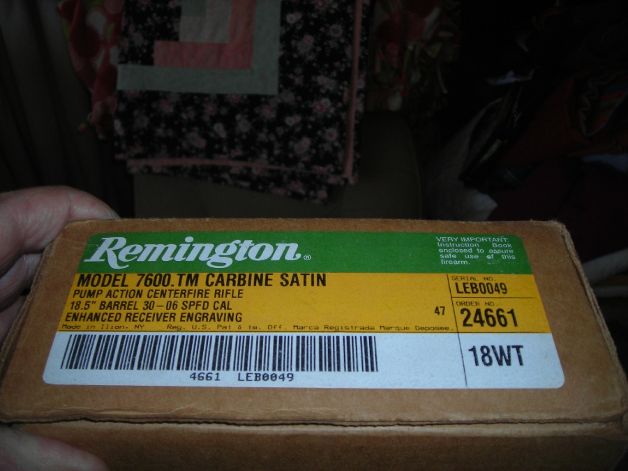 Remington Model 7600 Larry Benoit Gun New In Box & Papers And A Stag ...