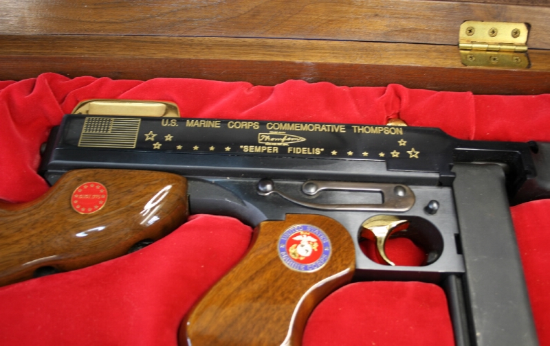 American Historical Foundation Usmc,Thompson Machine Gun,24 Ct Gold ...