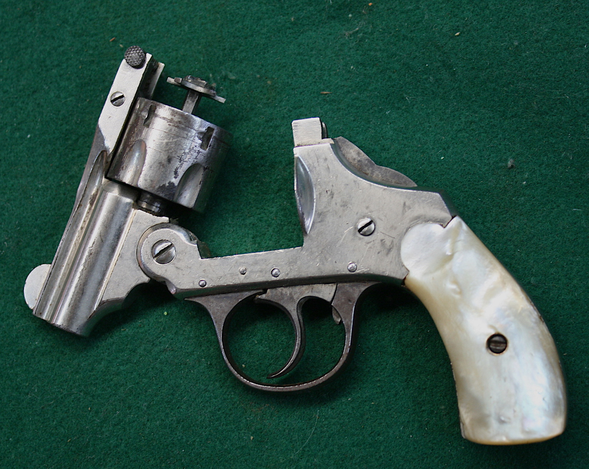 Ivers Johnson 5 Shot-Short Barrel-Top Break-Pearl Grips-Snub Hammer ...
