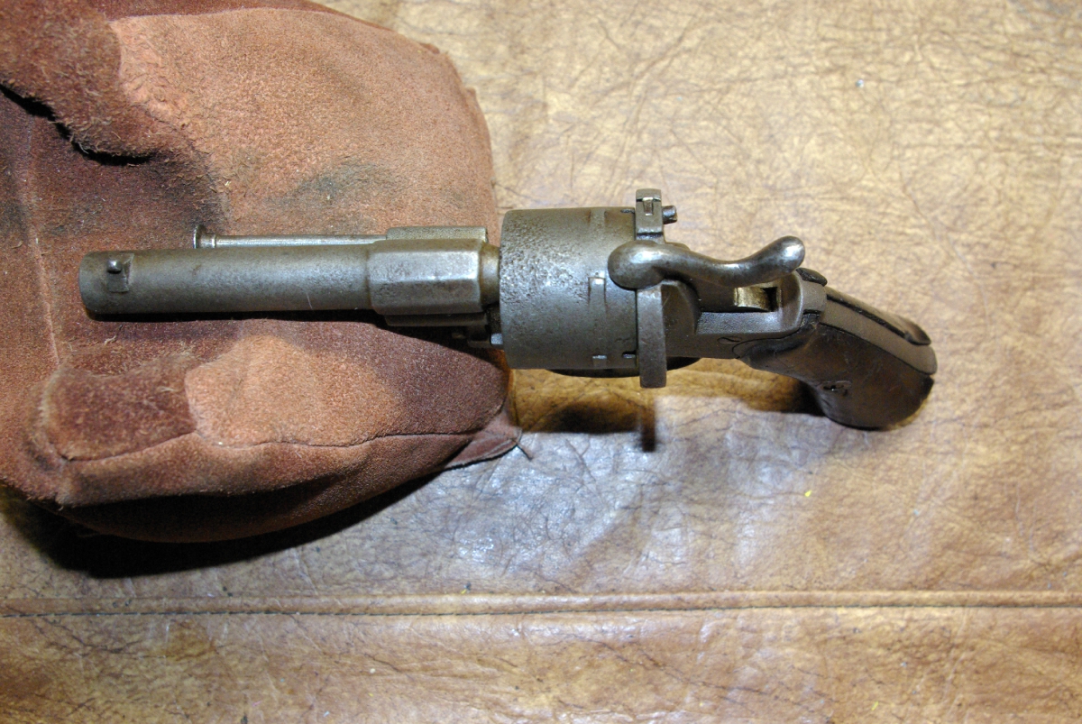 Lefaucheux Belgian Proofed Pinfire 6 Shot Revolver 9mm Pinfire For Sale ...