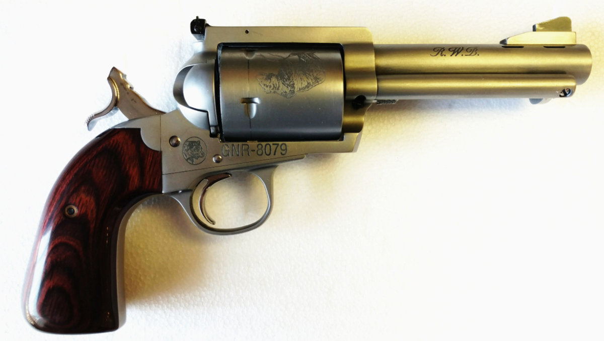 GARY REEDER CUSTOM REVOLVER-.500 MAXIMUM/LINBAUGH--EXCELLENT CONDITION ...