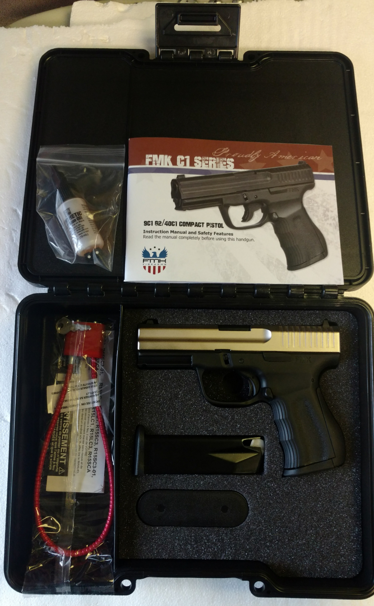 Fmk 9c1 Gen2 Pistol Stainless Steel Slide, Polymer Frame W/2 14 Rd ...