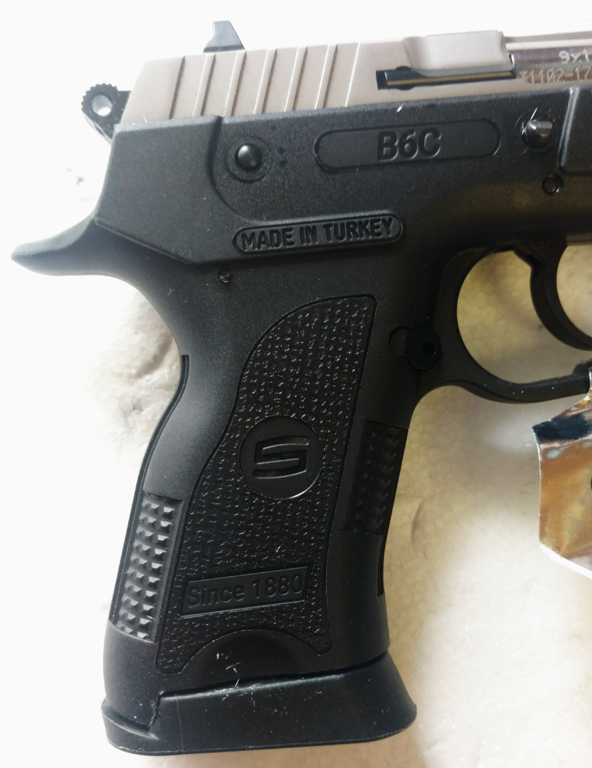 SAR Arms B6c Compact Pistol Stainless Steel Slide, Polymer Frame W/2 13 Rd. Magazines-NIB 9mm ...