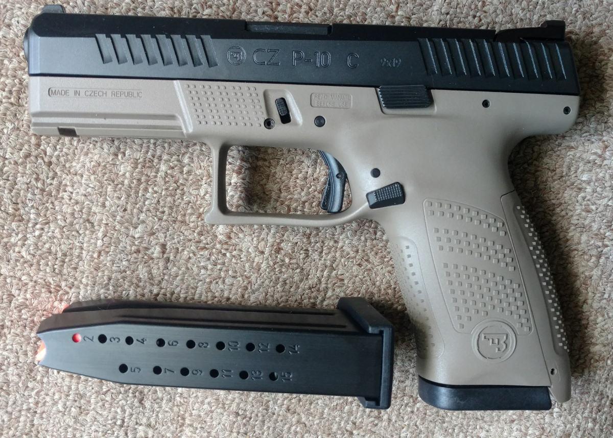 CZ P10 Compact Striker Fired Pistol, 2-14 Rd. Mags, NIB 9mm Luger ...