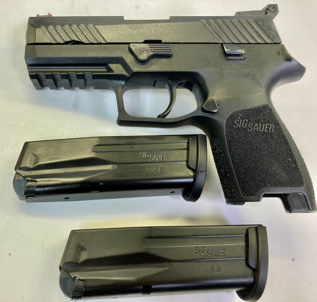 Sig Sauer 320c (Compact) .45 Acp Pistol With Fully Adjustable Fiber ...