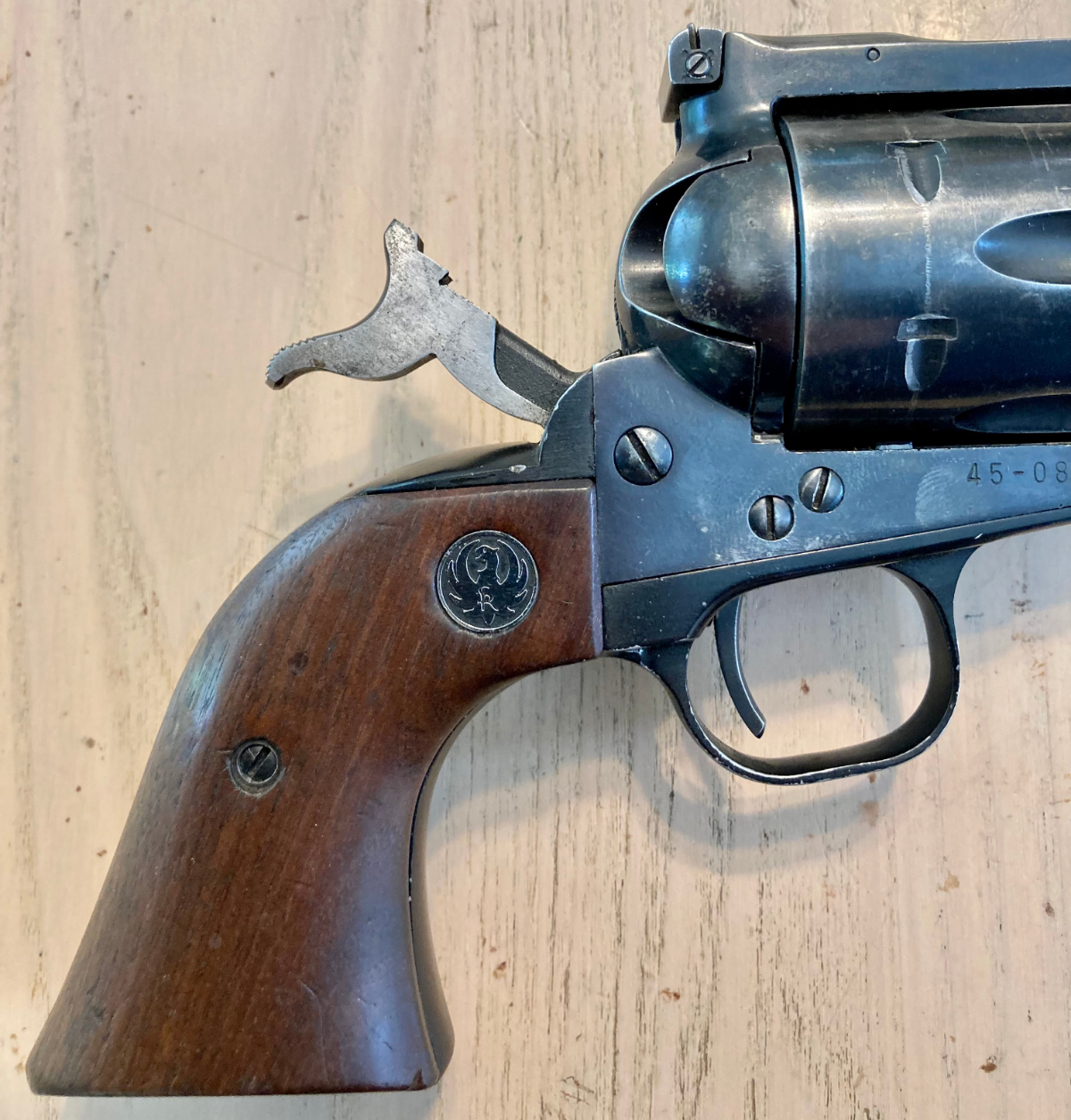 Ruger BLACKHAWK 7.5" BARREL, .45 LONG COLT, 3-SCREW REVOLVER. HAS ...
