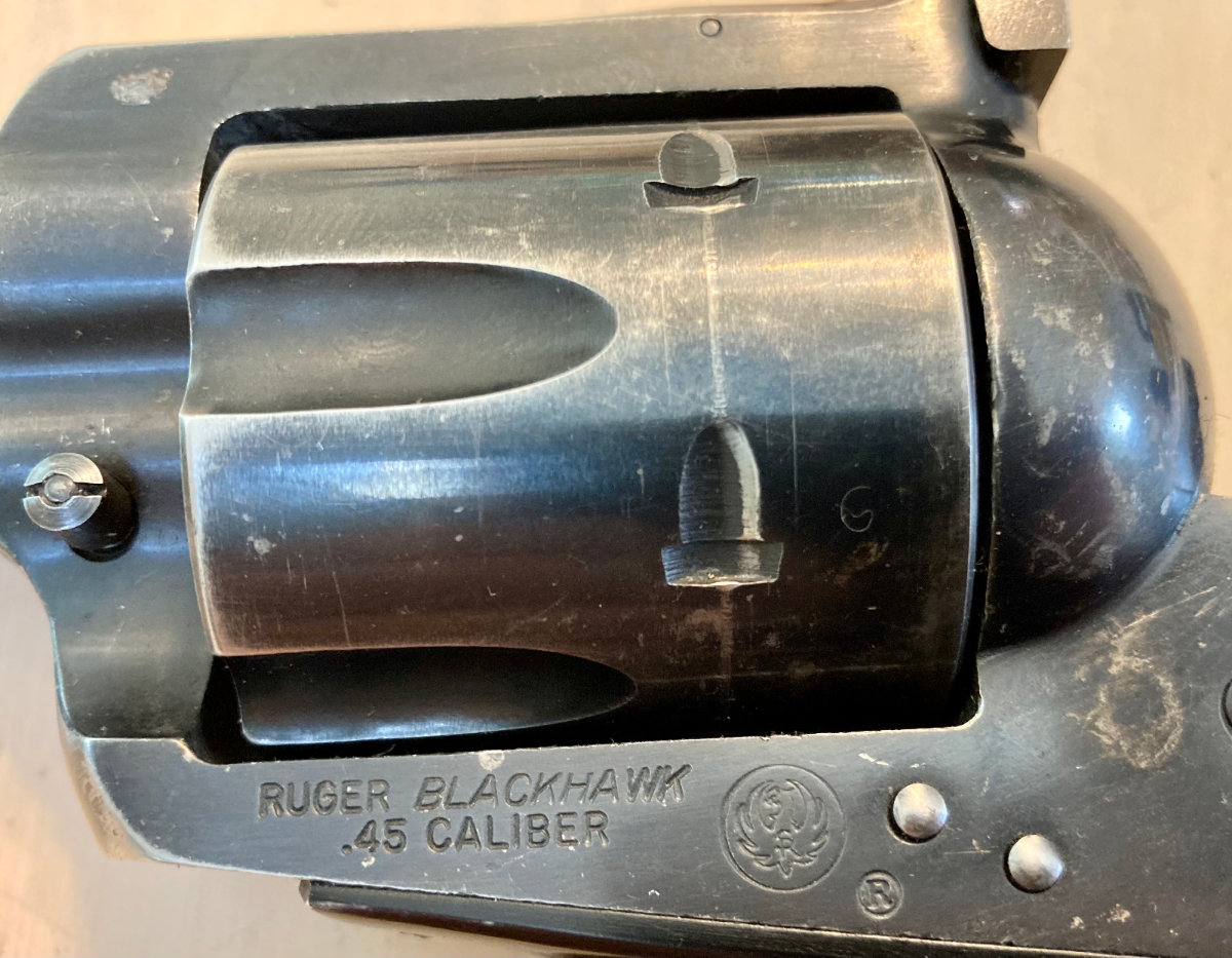 Ruger BLACKHAWK 7.5" BARREL, .45 LONG COLT, 3-SCREW REVOLVER. HAS ...