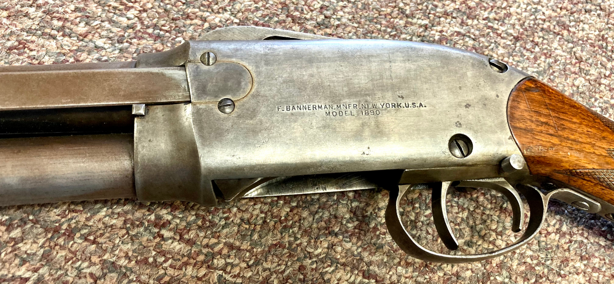 Spencer Gun Co MODEL 1890 PUMP ACTION SHOTGUN, BANNERMAN ARMS--12 ...