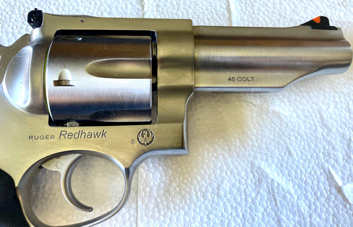 Ruger Redhawk, 4" Stainless Steel Heavy Duty Revolver, Pristine Condition In Original Box .45 ...
