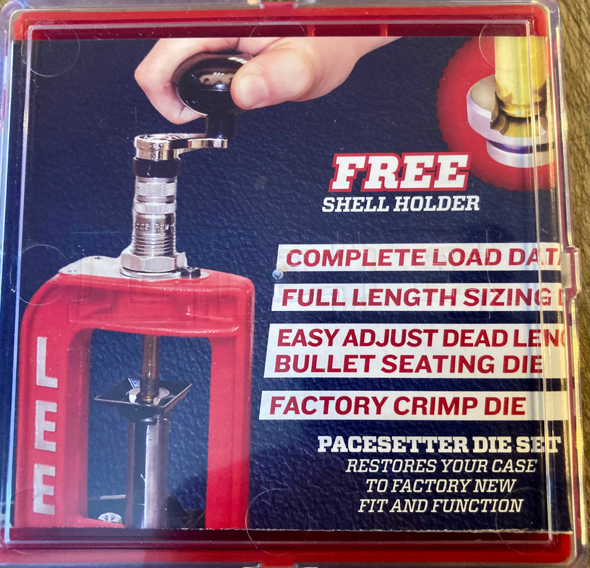 LEE PRECISION PACESETTER 3 DIE STEEL SET RIFLE RELOADING DIES-NIB .218 ...