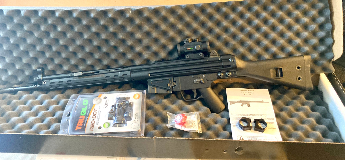 Century Arms C308 Sporting Rifle W/Truglo Red Dot Sight, 5 Rd Magazine ...
