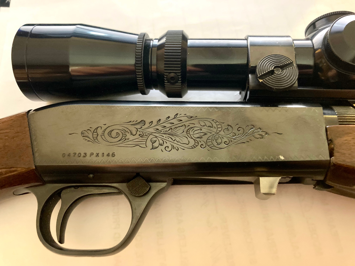 Browning Semi-Auto 22, Grade I Polished Blued/Walnut Rifle With 3x-9x ...