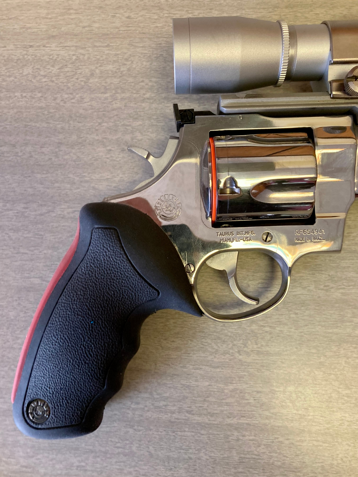 Taurus Raging Bull, 8" With Leupold 4x Er Scope And Custom Leather ...