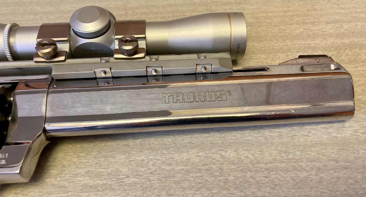 Taurus Raging Bull, 8" With Leupold 4x Er Scope And Custom Leather ...