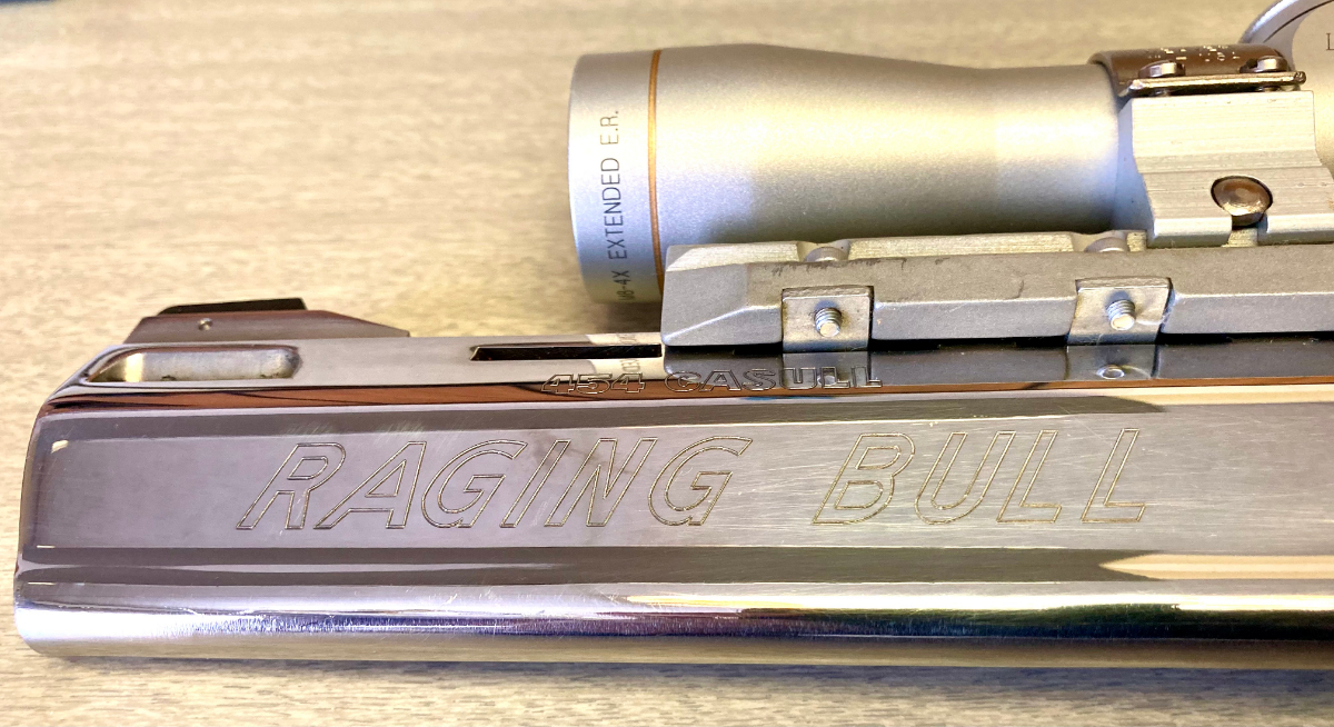 Taurus Raging Bull, 8" With Leupold 4x Er Scope And Custom Leather ...