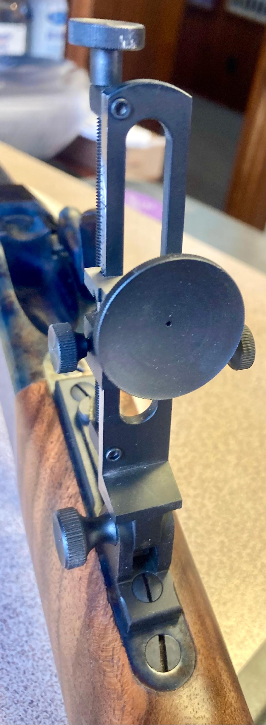 Sharps CUSTOM TARGET RIFLE-LONG RANGE PEEP SIGHT, BEAM LEVEL FRONT ...