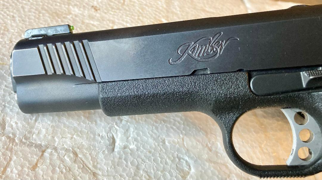 Kimber BP TEN II POLYMER HIGH CAPACITY PISTOL. SATIN STAINLESS SLIDE ...