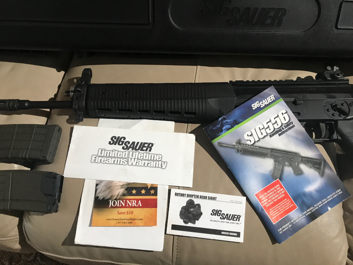 SIG Saur 556 Classic w/Custom Trigger & 2 Lancer 30 rd Mags - Beautiful ...