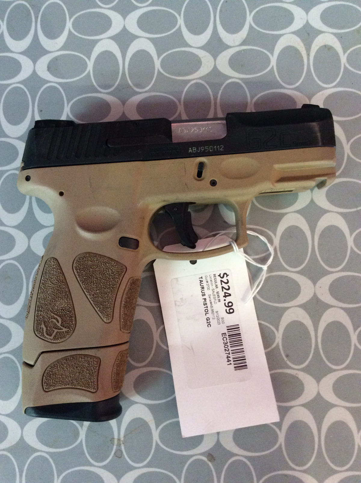 Taurus G2C Tan 9mm Luger 17305627 - GunAuction.com