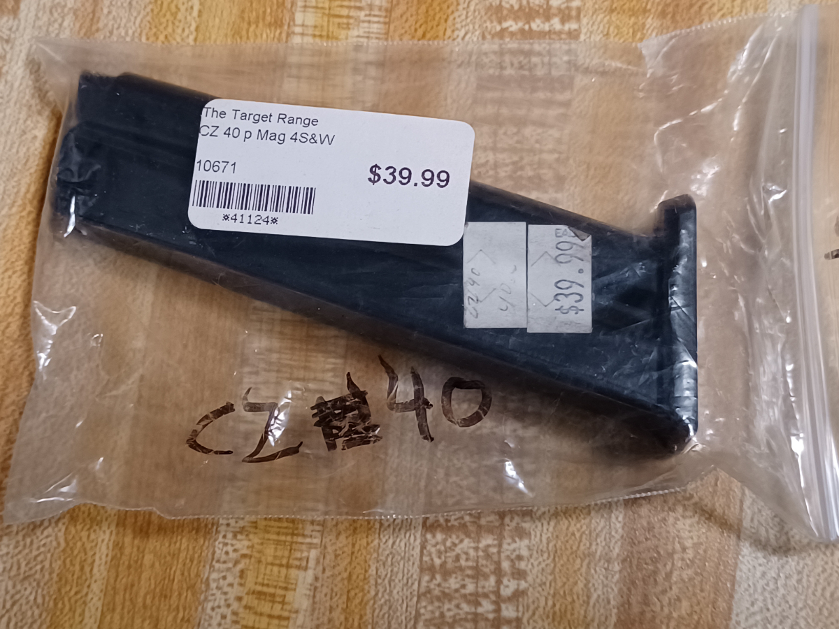 Cz 40 P 10round Magazine .40s&W .40 S&W For Sale at GunAuction.com ...