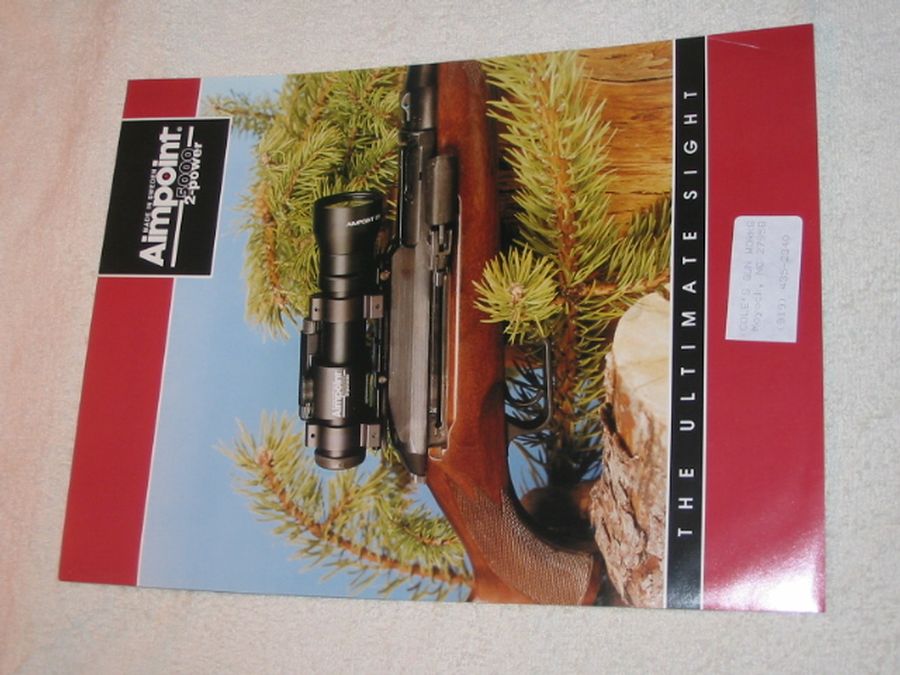 90`S Circa Aimpoint 5000 Series 2 Power Red Dot Sight Flyer For Sale at ...