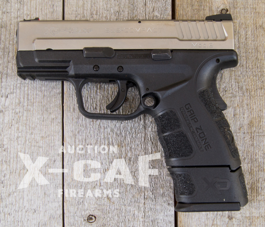 Springfield Armory Model Xd45 Sub Compact Semi Auto Pistol-Hi Cap .45 ...