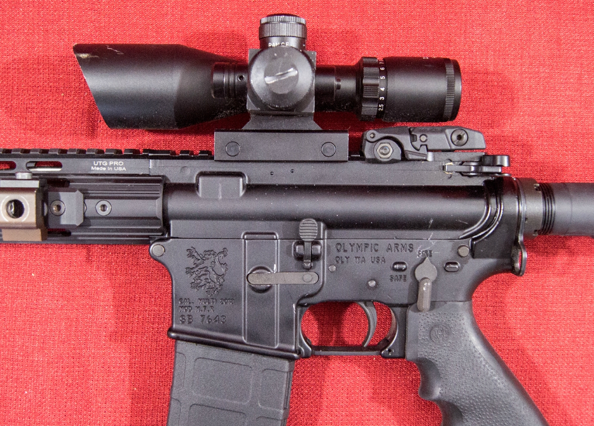 Olympic Arms Model Mfr Semi Automatic Rifle W/Scope-Hi Cap 5.56mm Nato ...