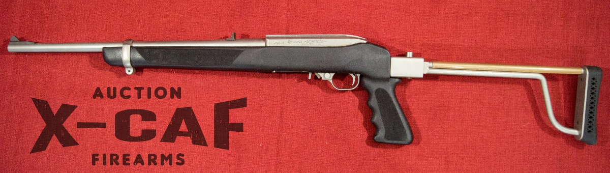 Amt Model 22/25 Lightning Semi Automatic Rifle W/Folding Stock .22 Lr ...