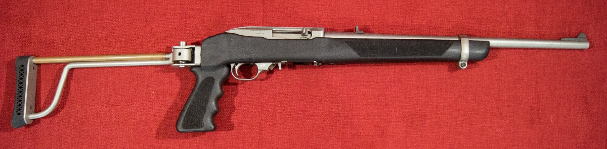 Amt Model 22/25 Lightning Semi Automatic Rifle W/Folding Stock .22 Lr ...