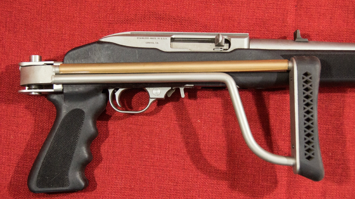 Amt Model 22/25 Lightning Semi Automatic Rifle W/Folding Stock .22 Lr ...